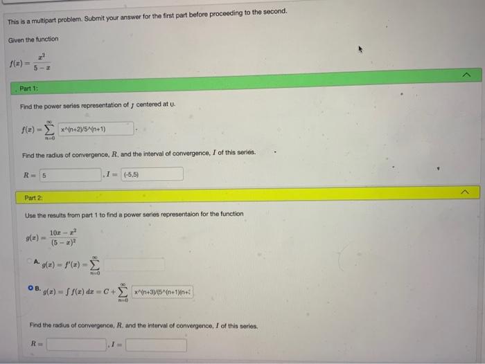 Solved This is a multipart problem. Submit your answer for | Chegg.com