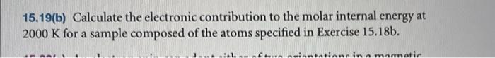 Solved 15.16(b) Calculate the vibrational partition function | Chegg.com