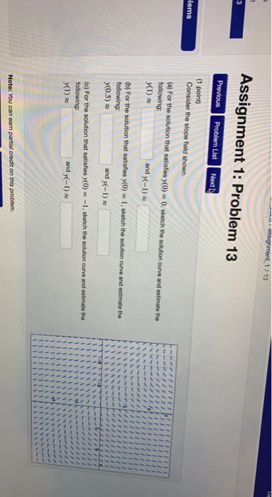 Solved Assignment 1 Problem 7 Logged In Previous Problem