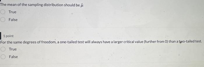 Solved The mean of the sampling distribution should be μ^ | Chegg.com