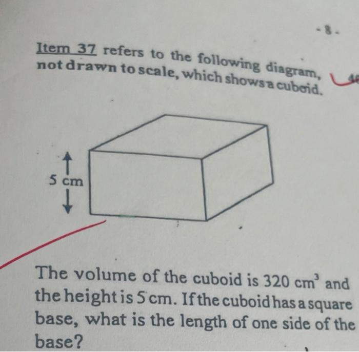 Solved Item 37 refers to the following diagram, not drawn to | Chegg.com