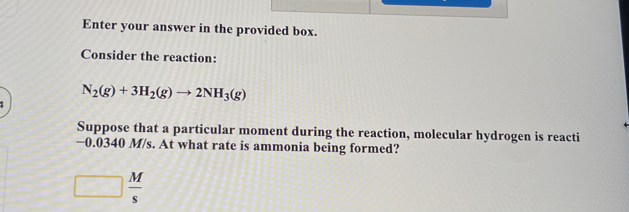 Solved Enter your answer in the provided box.Consider the | Chegg.com