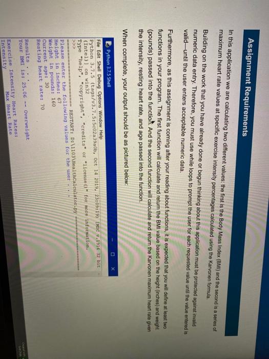 Solved Assignment Requirements In this application we are | Chegg.com