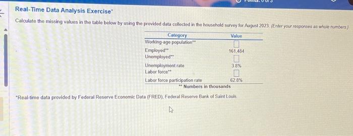 Solved : Real-Time Data Analysis Exercise* Calculate the | Chegg.com