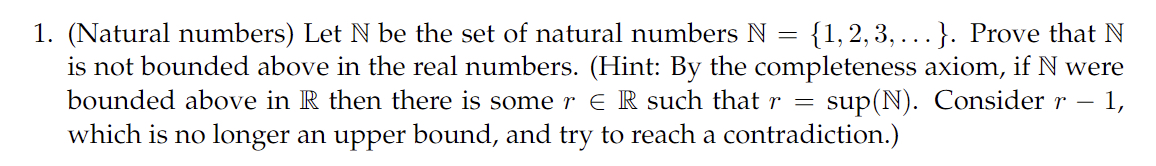 Solved (Natural numbers) ﻿Let N ﻿be the set of natural | Chegg.com