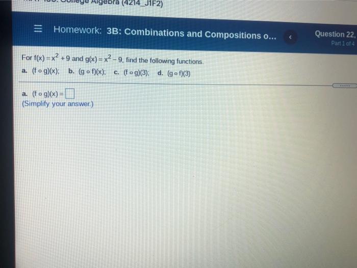 Solved MAT 150: College Algebra (4214_J1F2) = Homework: 3B: | Chegg.com