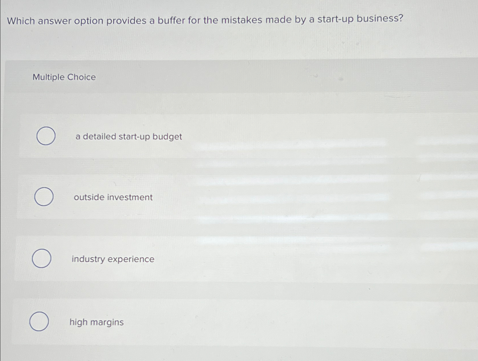 Solved Which answer option provides a buffer for the | Chegg.com