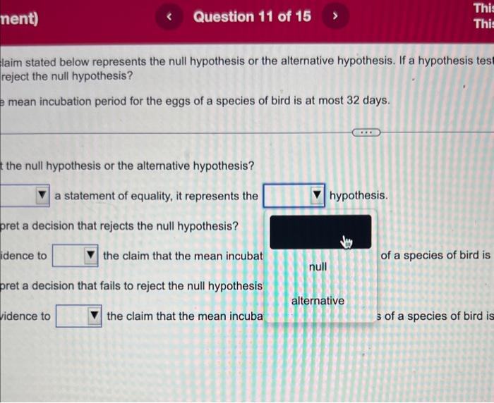 Solved mpothesis or f(b) falls of reped the null hypethesis? | Chegg.com