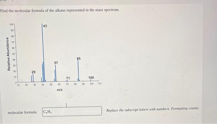 Solved magine that you are given the mass spectra of these | Chegg.com