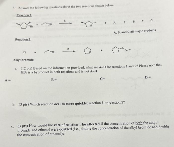 Solved 3. Answer the following questions about the two | Chegg.com