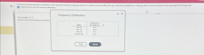 Solved Frequency Distribution | Chegg.com