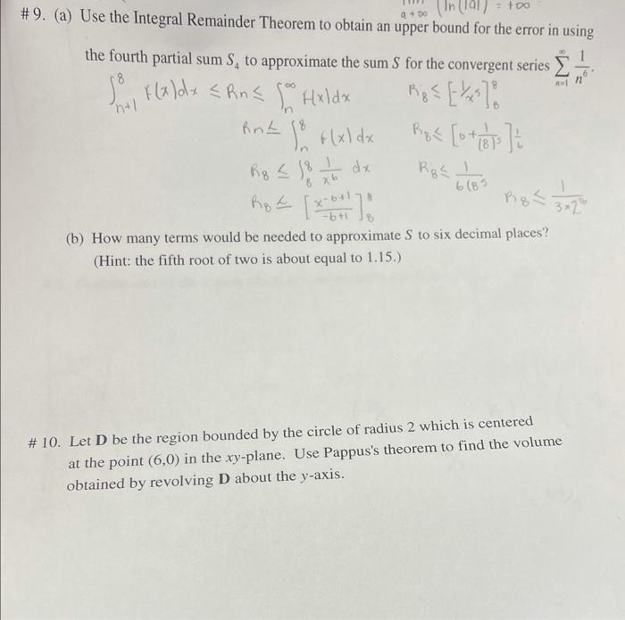 Solved 79. (a) Use the Integral Remainder Theorem to obtain | Chegg.com