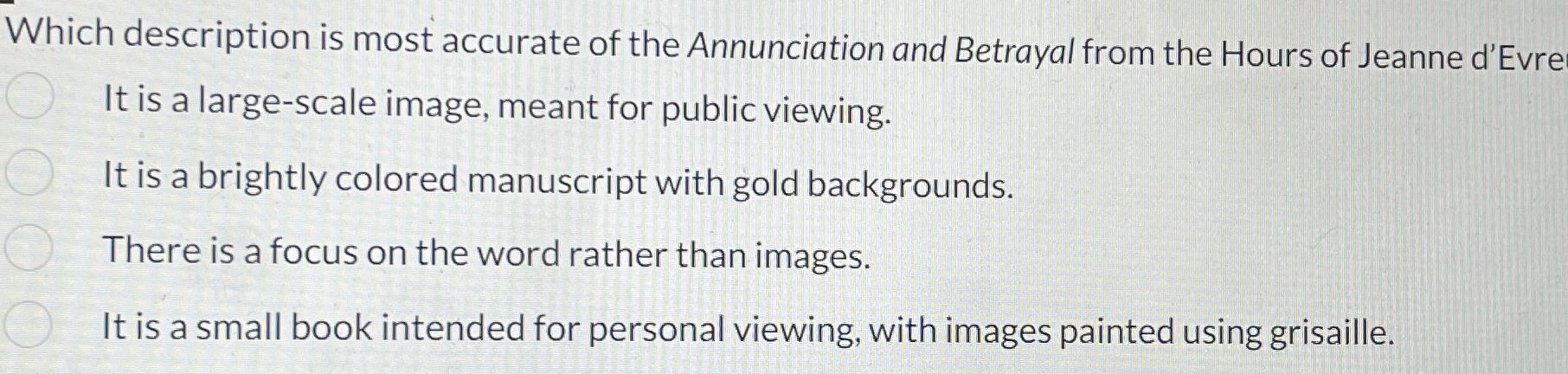 Solved Which description is most accurate of the | Chegg.com