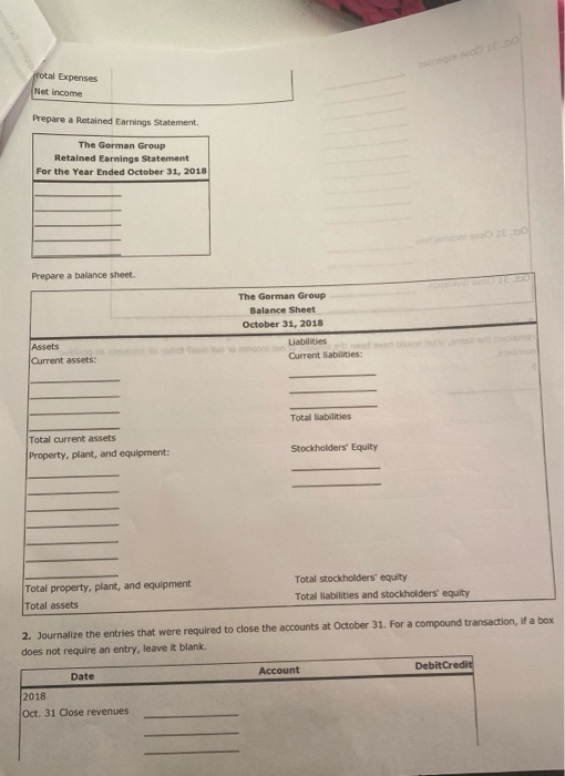 Solved 4. PR.04-02. ALGO (Algorithmic) Financial Statements | Chegg.com
