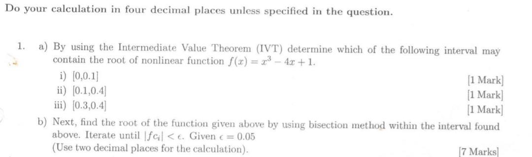 Solved Jo your calculation in four decimal places unless | Chegg.com
