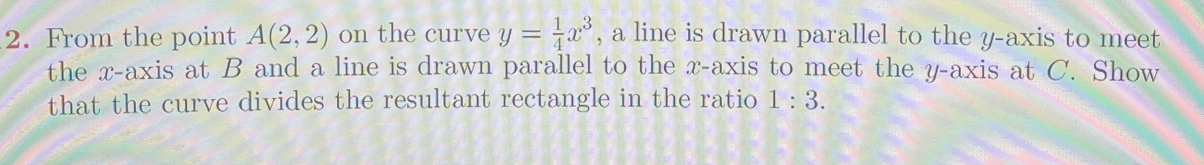 Solved From the point A(2,2) ﻿on the curve y=14x3, ﻿a line | Chegg.com