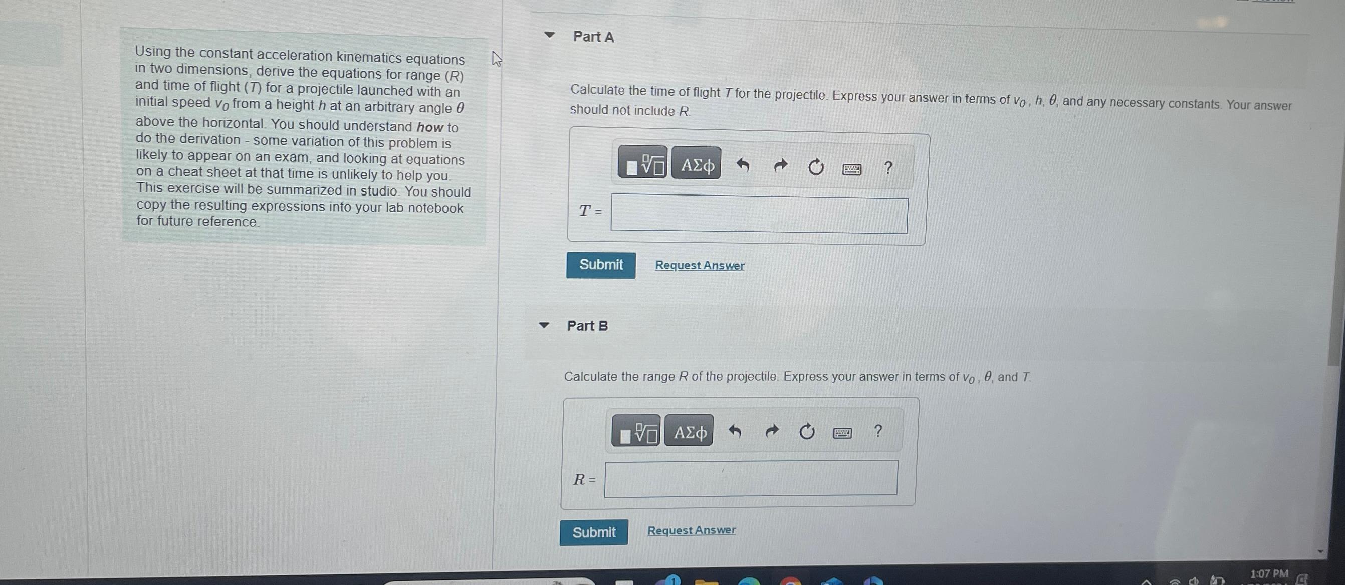 Solved Using the constant acceleration kinematics equations | Chegg.com