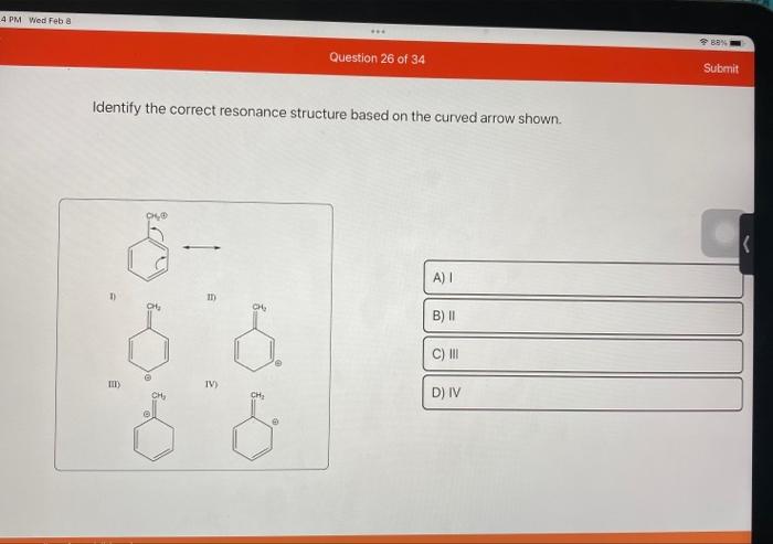 Solved Identify the correct resonance structure based on the | Chegg.com