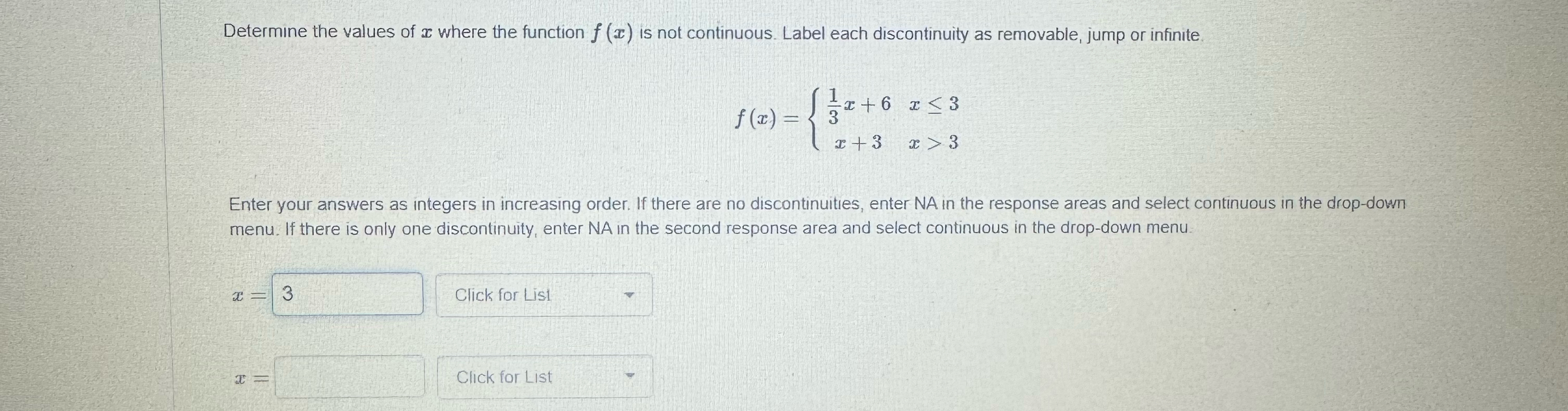 Solved Determine the values of x ﻿where the function f(x) | Chegg.com