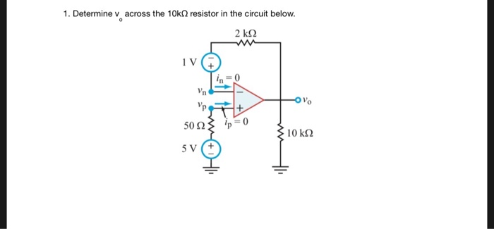 Solved 1. Determine across the 10kΩ resistor in the circuit | Chegg.com