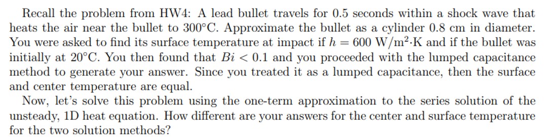 Use One Term Approximation To The Series Solution
