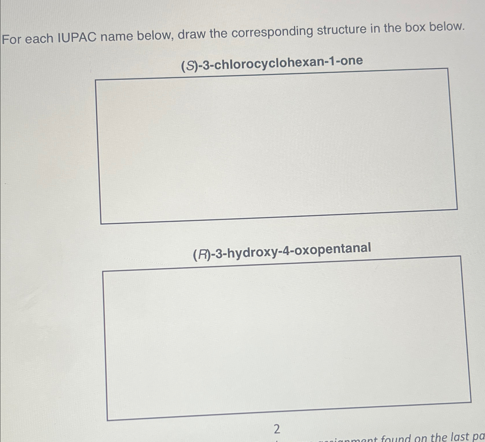 Solved For each IUPAC name below, draw the corresponding | Chegg.com