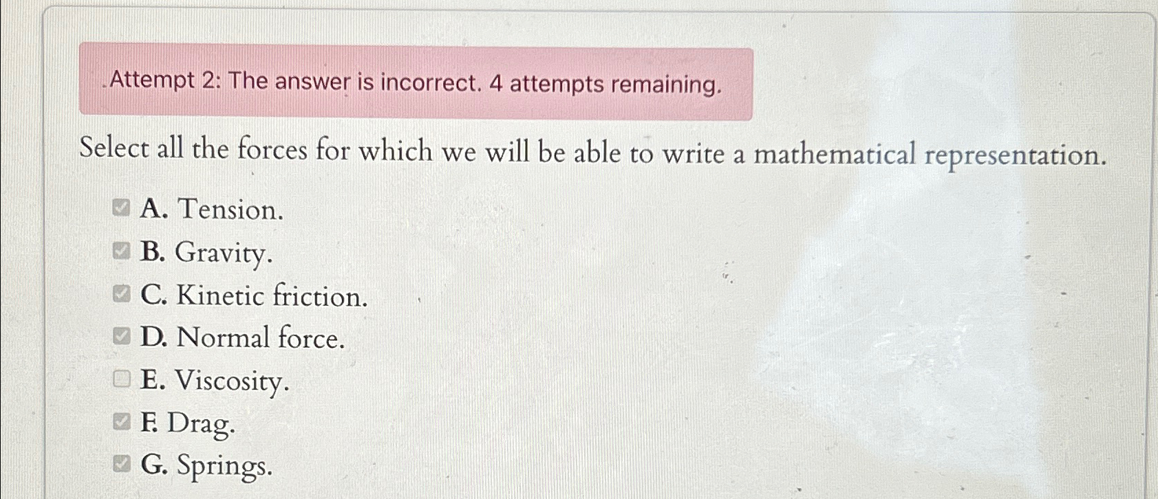 Solved Attempt 2: The answer is incorrect. 4 ﻿attempts | Chegg.com