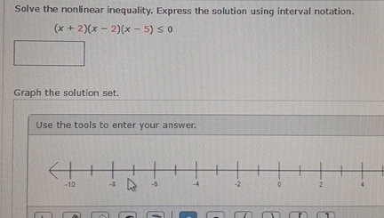 Solved Solve the nonlinear inequality. Express the solution | Chegg.com