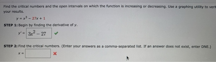 Solved Find the critical numbers of the function. (Enter | Chegg.com