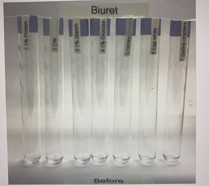 Solved LAB 2: COLORIMETRIC TESTS 1. MATERIALS: 21 clean test | Chegg.com