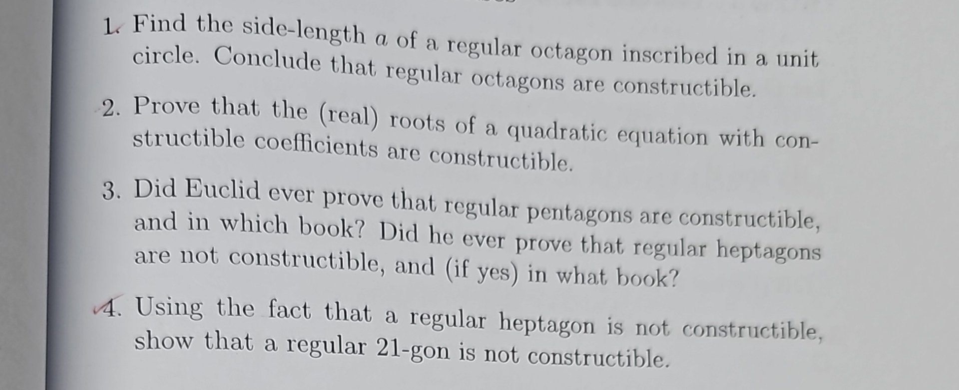 Solved Find the side-length a ﻿of a regular octagon | Chegg.com