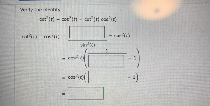Solved Verify the identity. cos(u) sec(u) = cot(u) tan(u) | Chegg.com