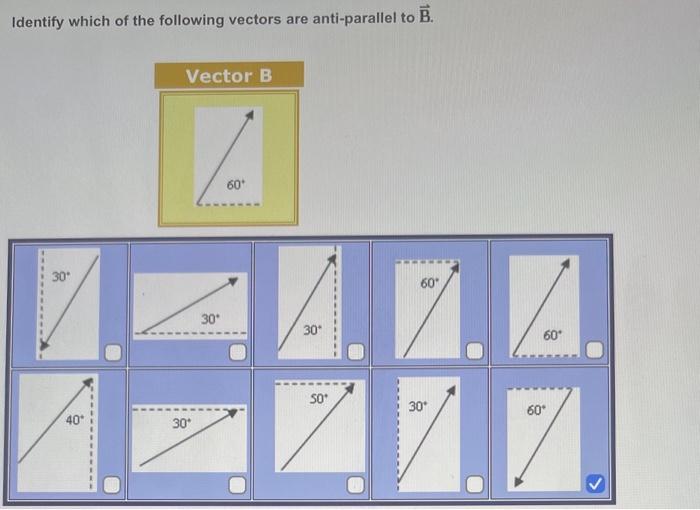 Solved Identify which of the following vectors are parallel | Chegg.com
