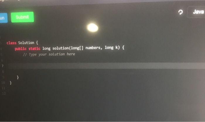 Solved Question 1 Given an array of numbers, find the kth | Chegg.com