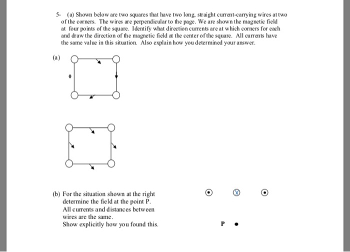 Solved 5. (a) Shown below are two squares that have two | Chegg.com