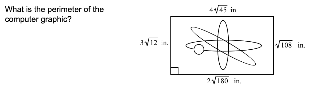Solved What is the perimeter of the computer graphic? | Chegg.com
