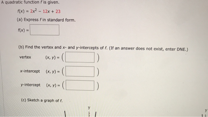 Solved The graph of a quadratic function fis given. f(x) - | Chegg.com