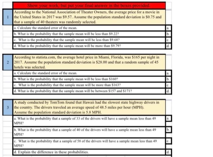 Solved please anwer every single question including all the | Chegg.com