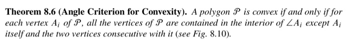 Solved Theorem 8.6 (Angle Criterion for Convexity). A | Chegg.com