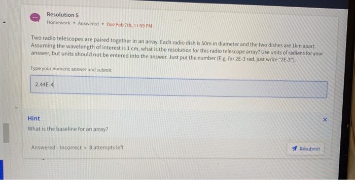 Solved Resolution 5 Homework - AnsweredDue Feb 7th, 11:59 PM | Chegg.com