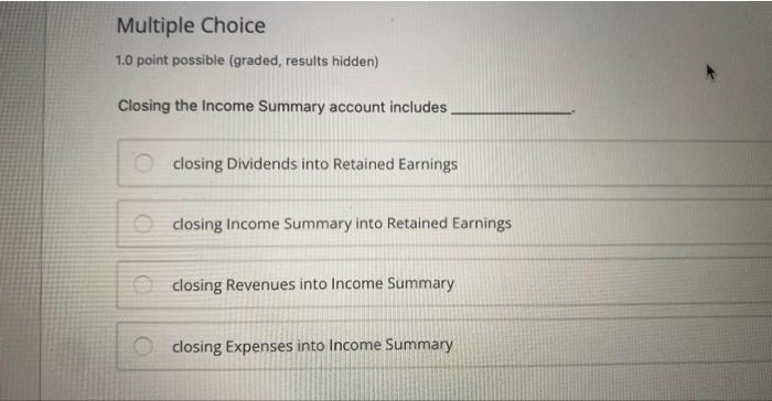 Solved Multiple Choice 1.0 point possible (graded, results | Chegg.com