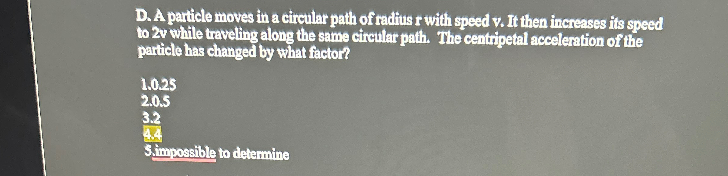 Solved D. ﻿A paricle moves in a circular path of radius r | Chegg.com