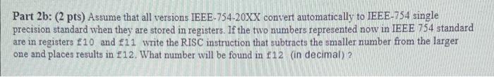 Solved Part 2b: (2 pts) Assume that all versions | Chegg.com