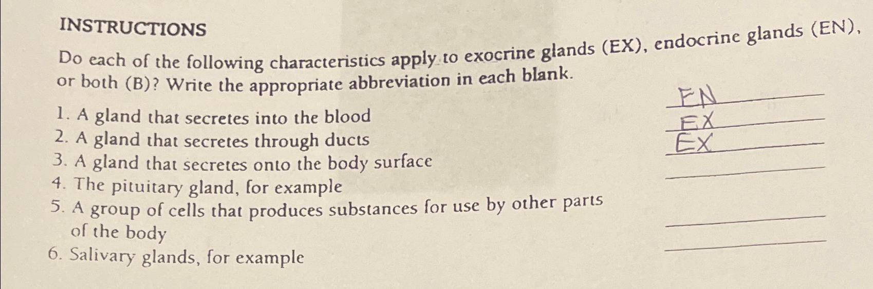 Solved INSTRUCTIONSDo each of the following characteristics | Chegg.com