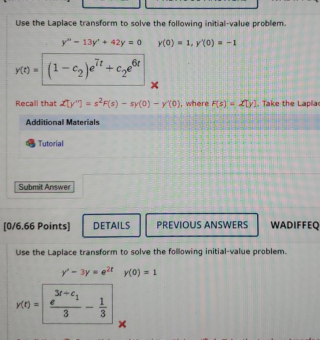 Solved Please help me solve these problems I'm stuck on I | Chegg.com