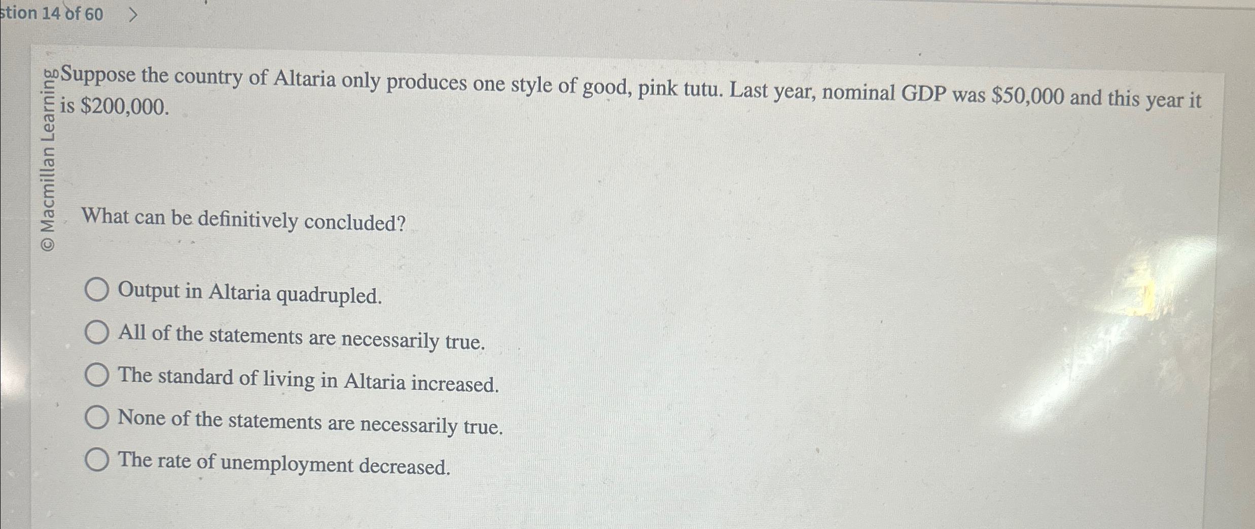 Solved What can be definitively concluded?Output in Altaria | Chegg.com