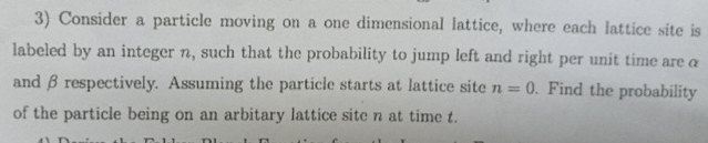 Solved Consider a particle moving on a one dimensional | Chegg.com