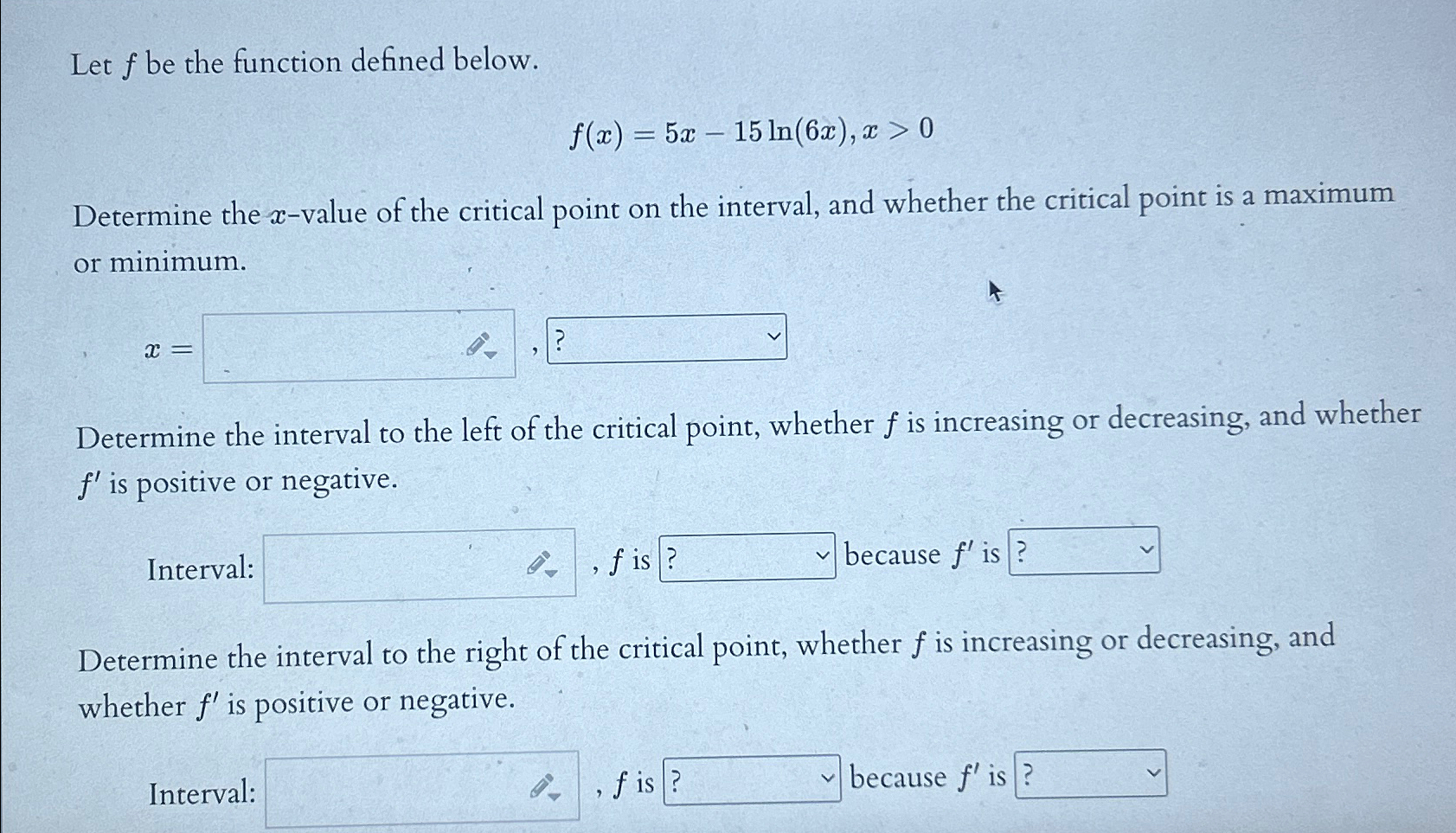 Solved Let f ﻿be the function defined | Chegg.com