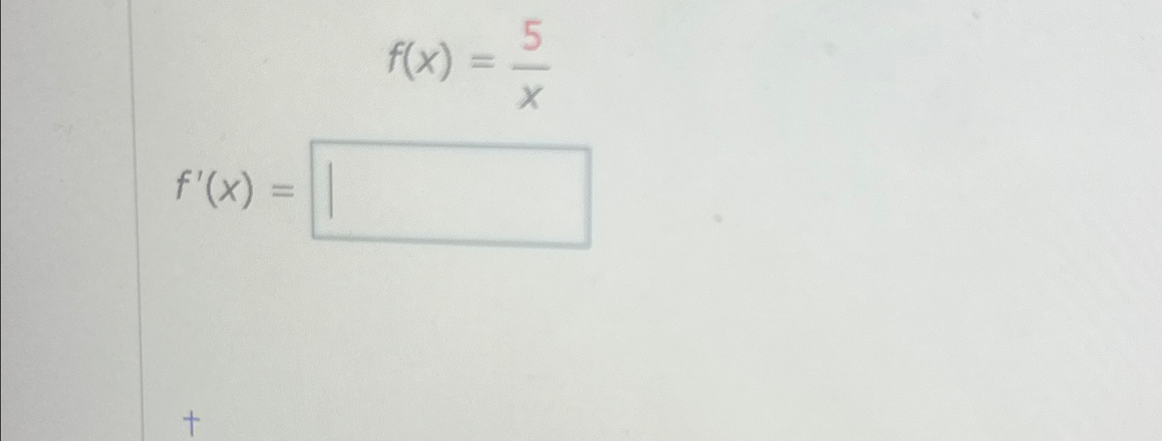 Solved f(x)=5x | Chegg.com