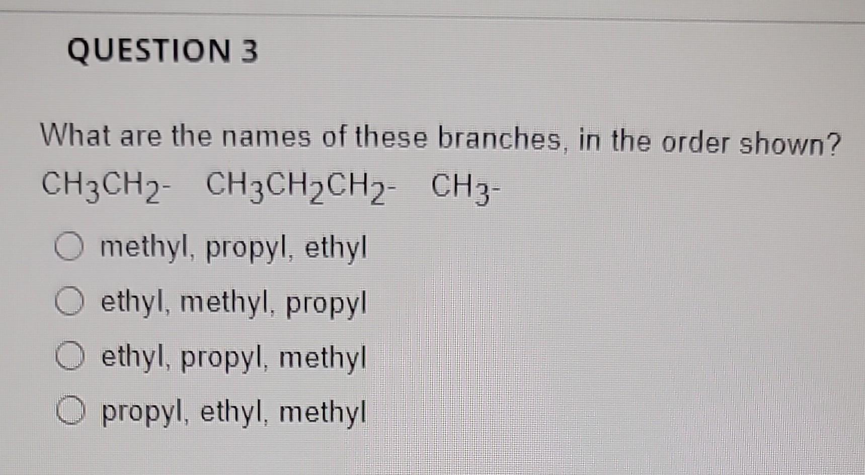 Solved What are the names of these branches, in the order | Chegg.com